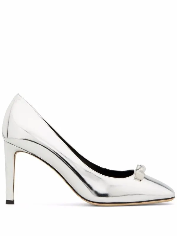 GIUSEPPE ZANOTTI Metallic Effect Leather Pumps