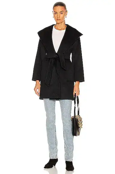 Max Mara Rialto Coat In Navy Ultramarine Editorialist