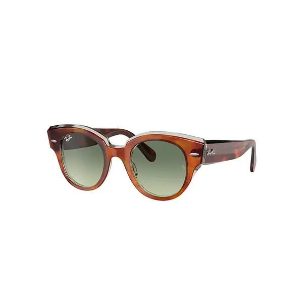 Ray-ban Roundabout Rox_frame Frame Green Lenses 47-24 - Bordeaux ...