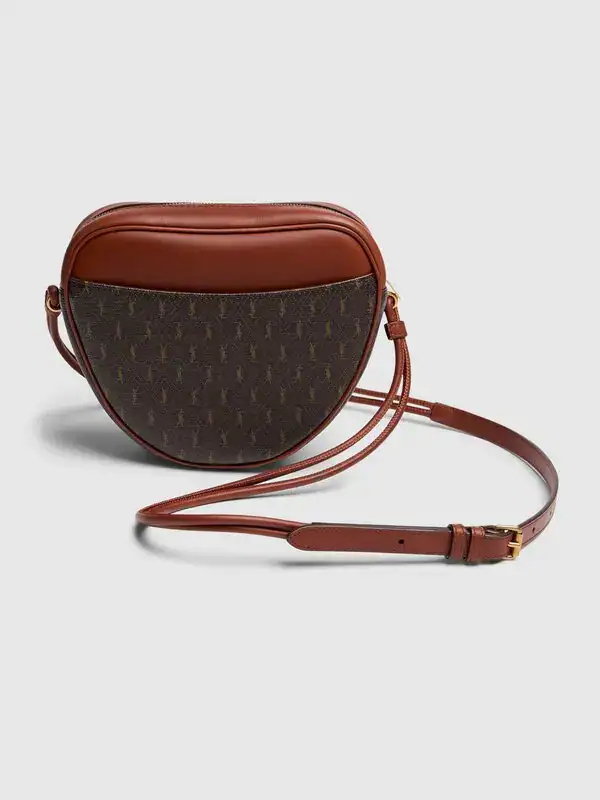Saint Laurent Le Monogram Coeur Shoulder Bag Chocolate
