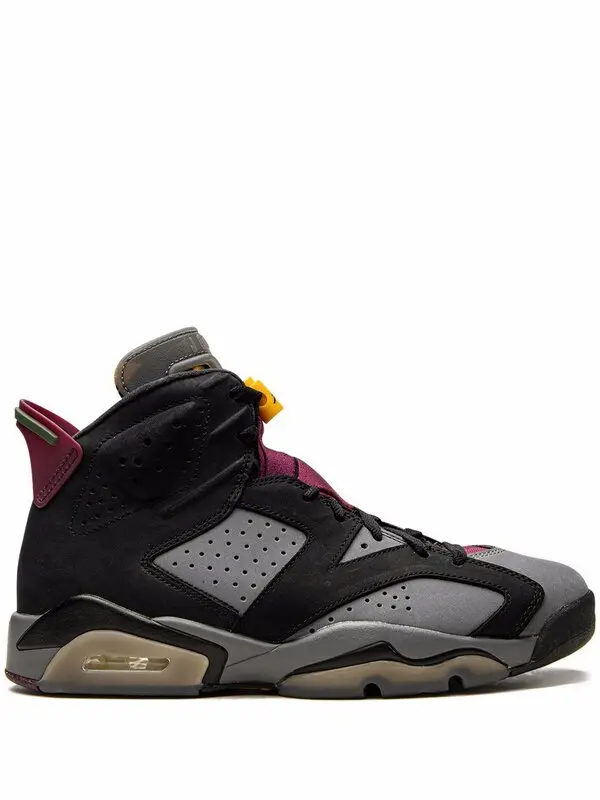 JORDAN Air 6 Retro Bordeaux Sneakers - Black