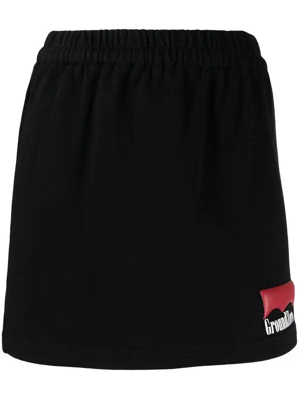 GROUND ZERO Logo-print Mini Skirt