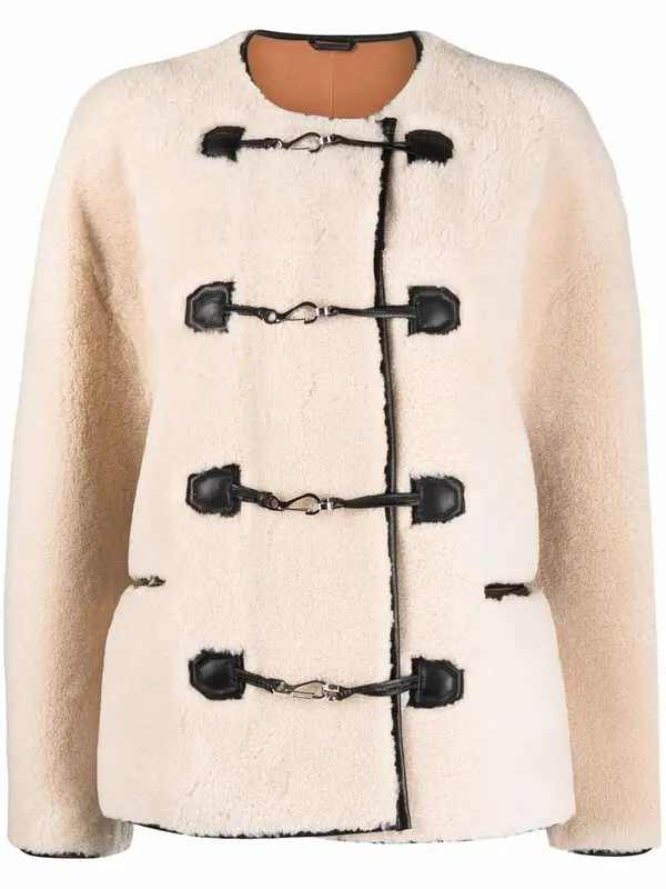 TOTÊME Teddy Shearling Jacket - Neutrals