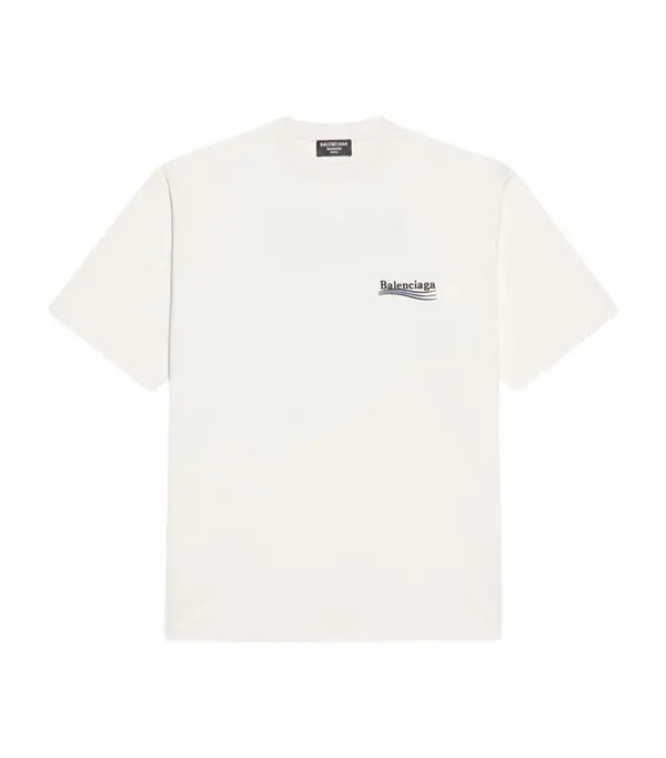 Balenciaga Political Campaign T-Shirt White Editorialist