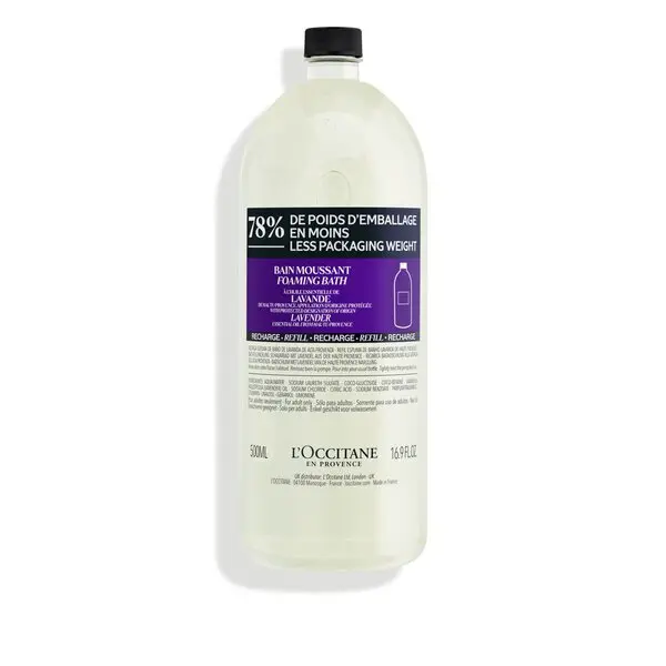 L'OCCITANE Lavender Foaming Bath Refill 16.9 Fl Oz