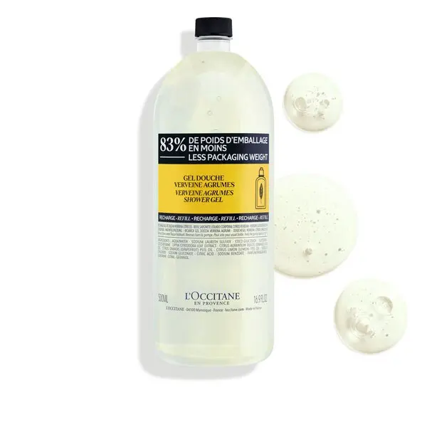 L'OCCITANE Citrus Verbena Shower Gel Refill 16.9 Fl Oz