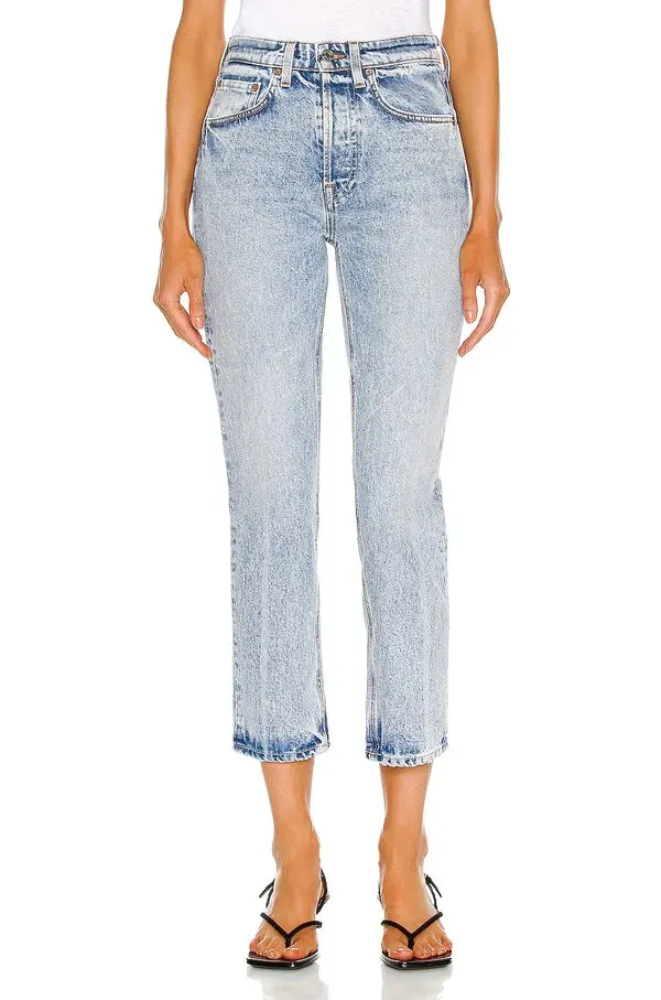 GRLFRND Karolina High Rise Straight Crop - Queens
