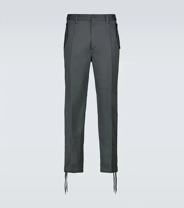 AURALEE WASHED FINX BUGGY SATIN PANTS［3］ Auralee Washed Finx Buggy Satin Pants In Grey - 60% Off | Editorialist
