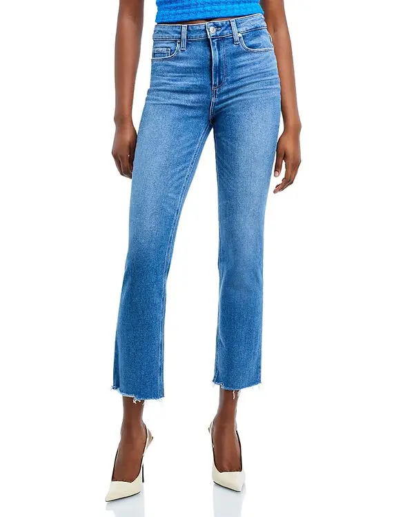 Paige Cindy High-rise Straight Ankle Jeans - Music