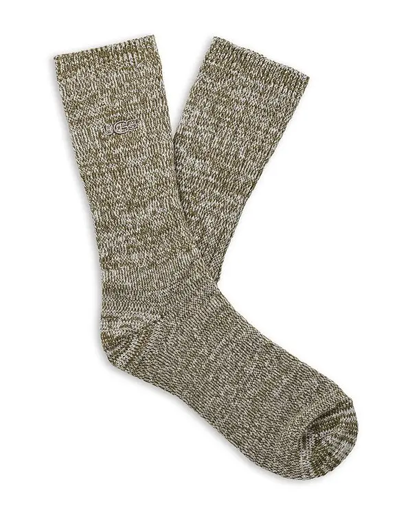 UGG Rib Knit Crew Socks - Burnt Olive