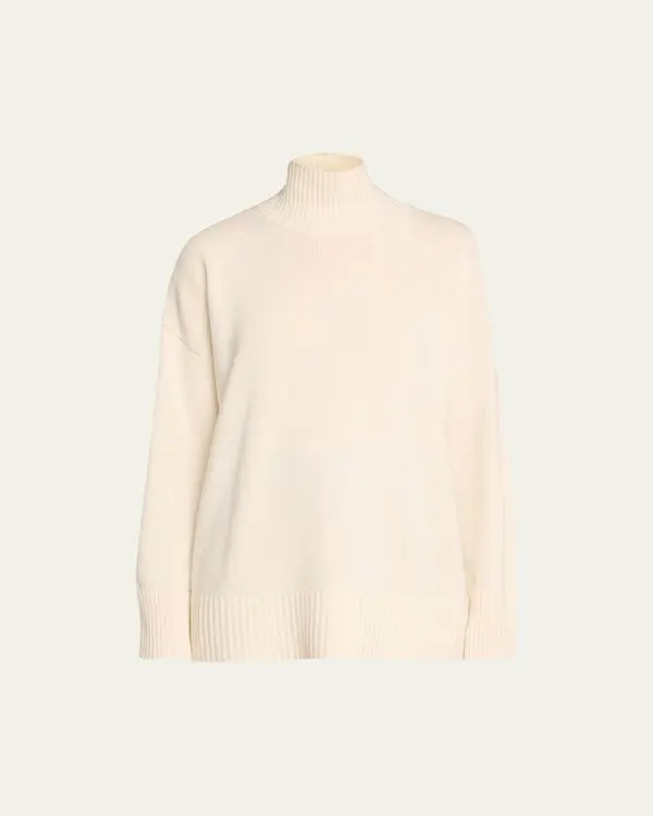Lafayette 148 New York Chine 3-ply Cashmere Sweater - Cloud