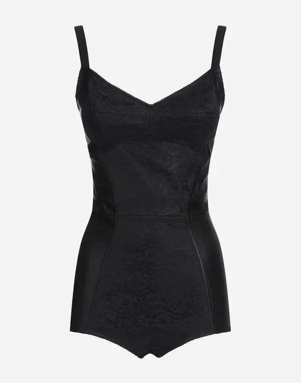 Dolce & Gabbana Elasticated Corset-style Bodysuit - Black