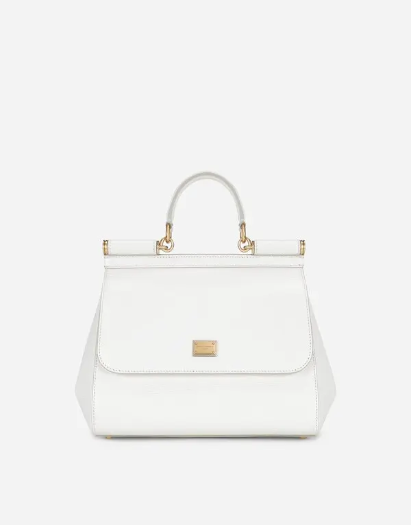 Dolce & Gabbana Large Sicily Handbag - White