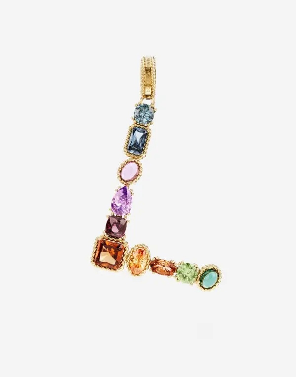 Dolce & Gabbana Charm L Pendant With Multicolored Gemstones