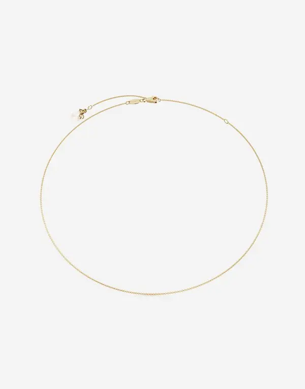 Dolce & Gabbana Lettering Chain In 18-carat Yellow