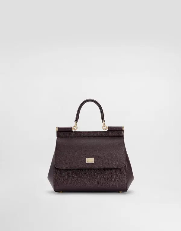 Dolce & Gabbana Medium Sicily Handbag - Bordeaux