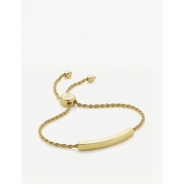 Monica Vinader Linear Vermeil-plated Silver Bracelet - Gold