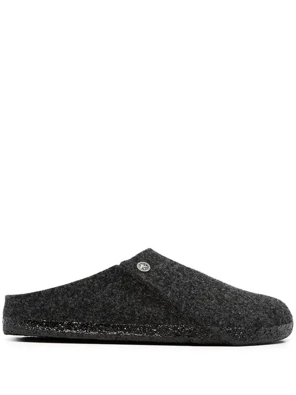 BIRKENSTOCK Zermatt Wool Felt Slippers - Black