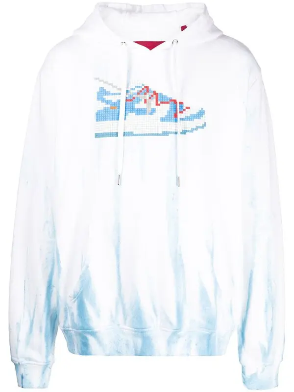MOSTLY HEARD RARELY SEEN Dunk Ombré Pullover Hoodie - White