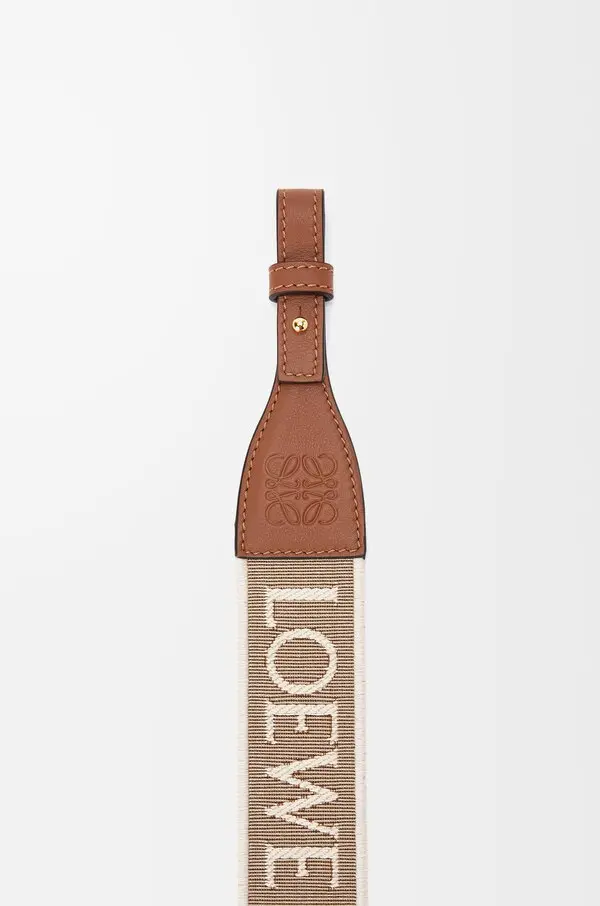 Loewe Anagram Loop Strap - Natural/tan