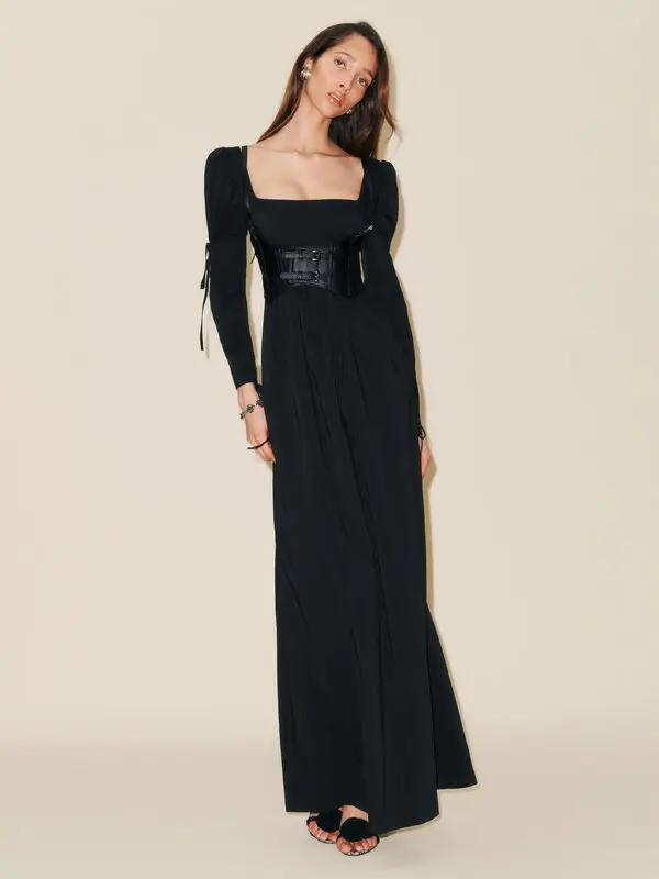REFORMATION Rhea Maxi Dress - Black