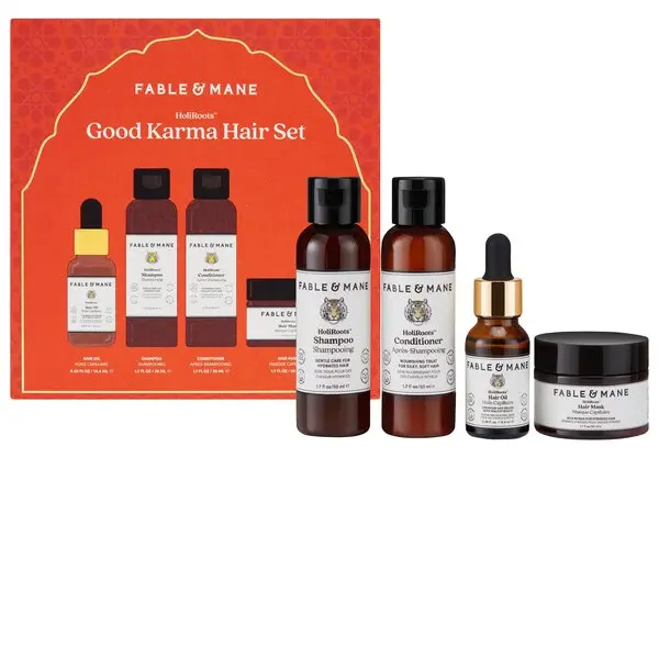FABLE & MANE Holiroots Good Karma Hair Set