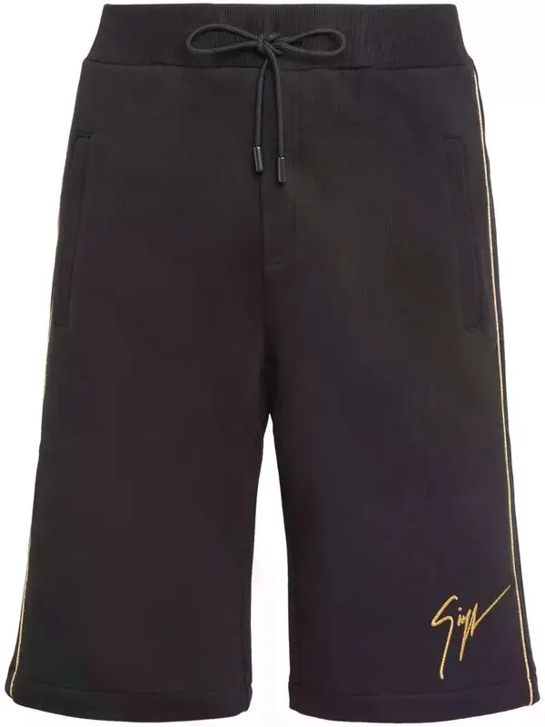 GIUSEPPE ZANOTTI Track Shorts - Black
