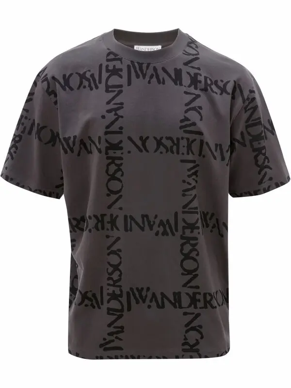 JW Anderson Logo-print T-shirt - Grey