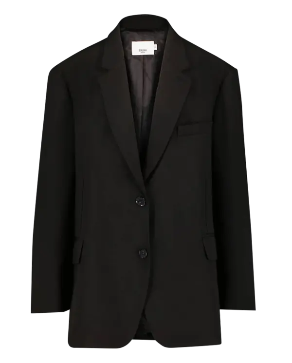 THE FRANKIE SHOP Bea Twill Blazer - Black