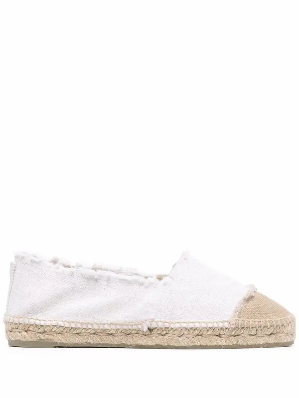 CastaÑer Kampala Frayed-edge Espadrilles - White