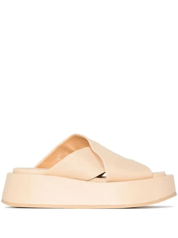 Marsèll Crossover-strap Platform Sandals - Neutrals
