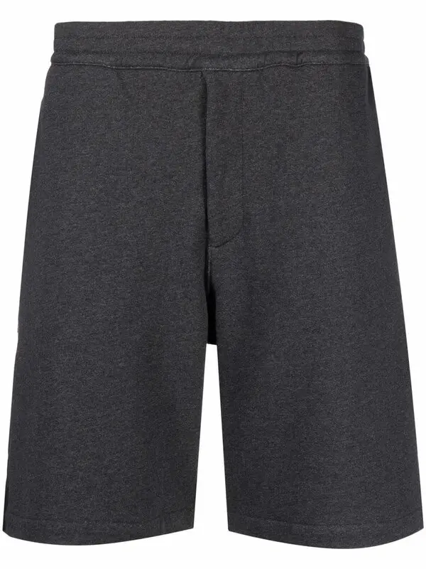 Alexander McQueen Stripe Detail Track Shorts - Grey