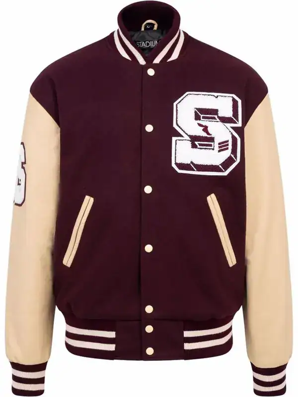 Stadium Goods® Varsity Letterman ""Burgundy"" Jacket - Red | Editorialist
