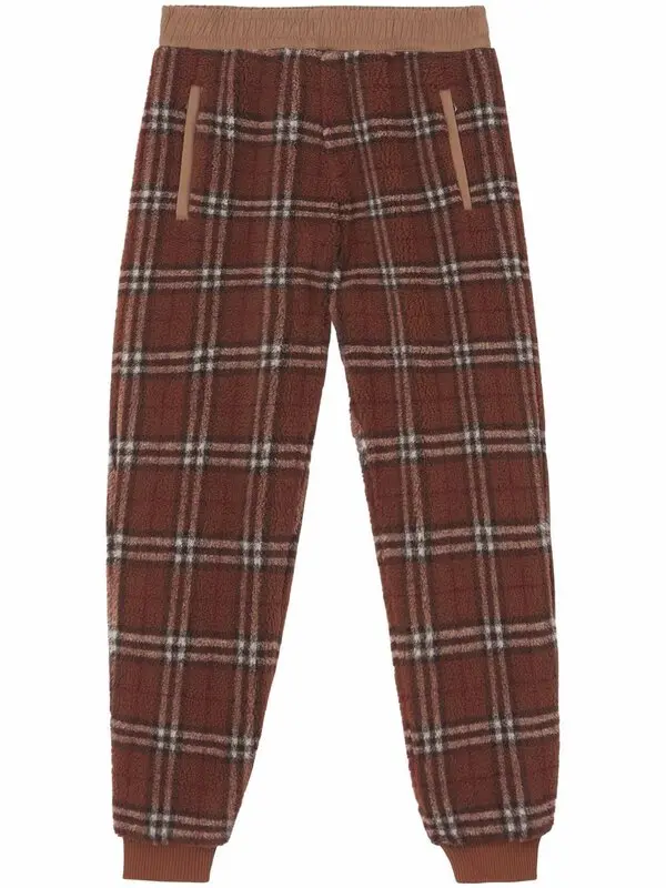Burberry Vintage Check Fleece Jogging Pants