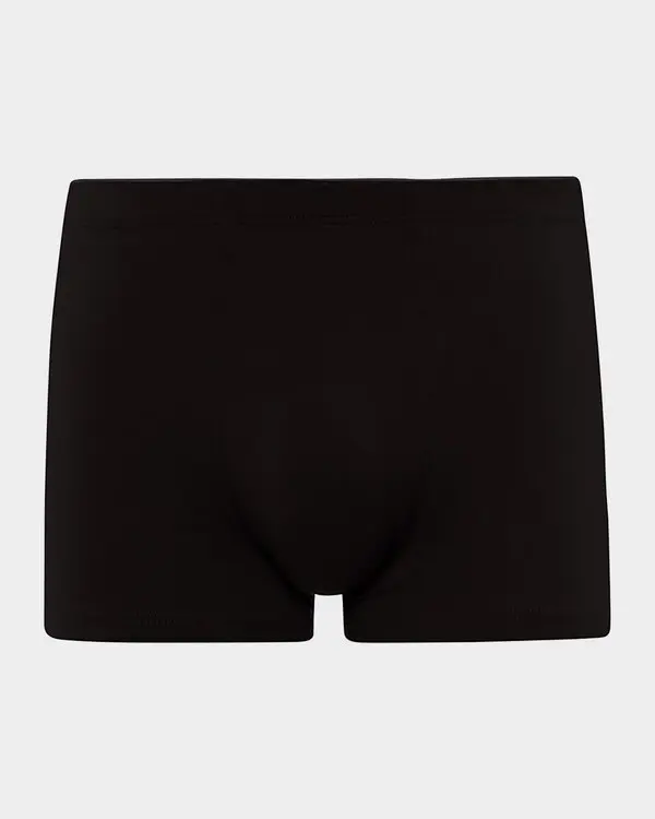 Hanro Cotton Superior Boxer Briefs - Black