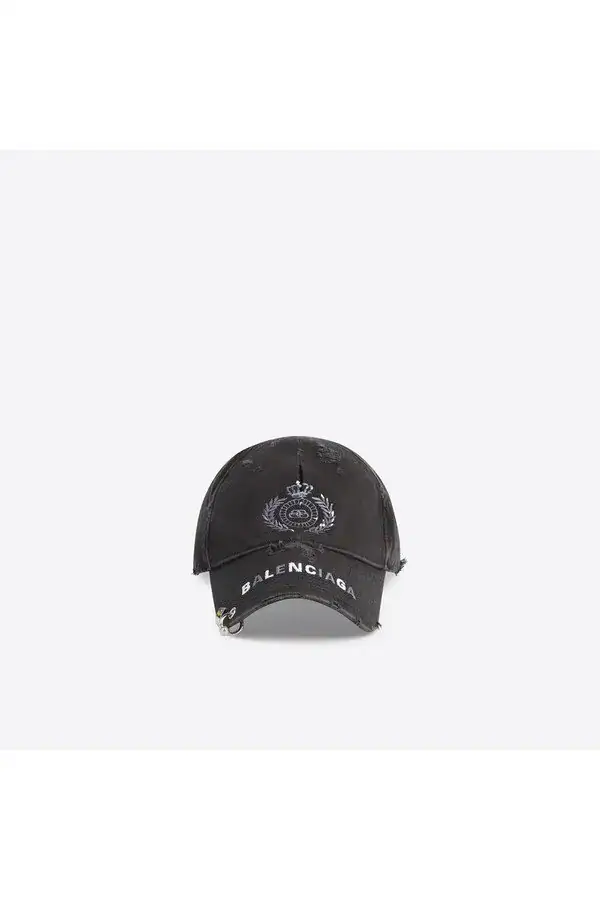 Balenciaga Baenciaga Bb Aure Destroyed Piercing Cap Back Cotton