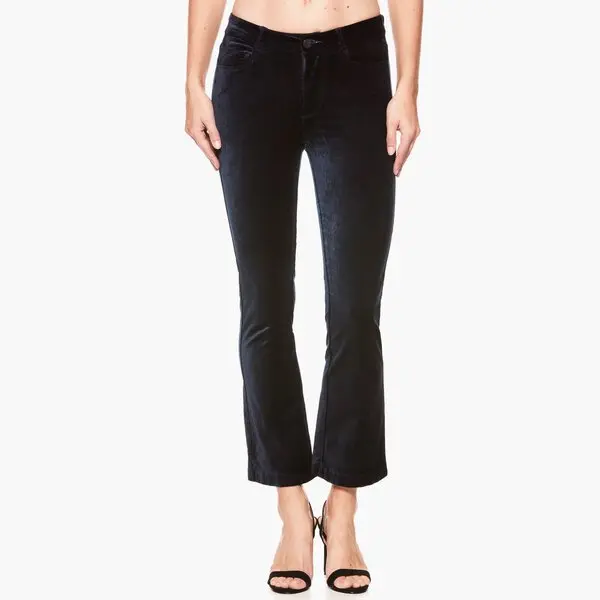 thumbnail image 2 of PAIGE Colette Maternity Crop Flare In Folk Distressed 2 of 14