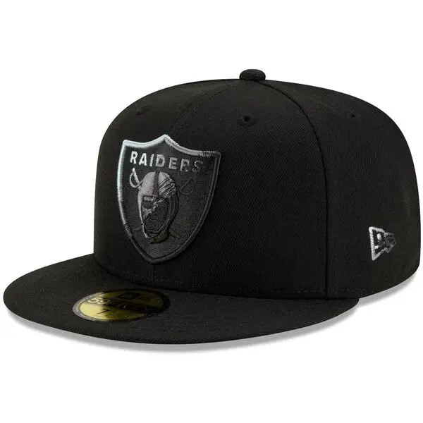 New Era Las Vegas Raiders Logo Color Dim 59fifty Fitted Hat Black