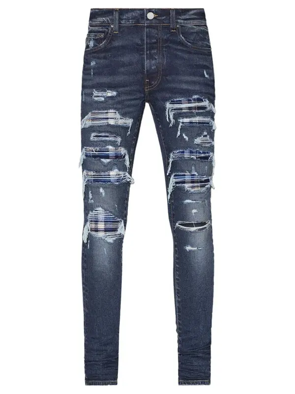 AMIRI BANDANA THRASHER DENIM 30インチ NWT AMIRI AGED BLACK TIE DYE BANDANA THRASHER JEANS SIZE 38