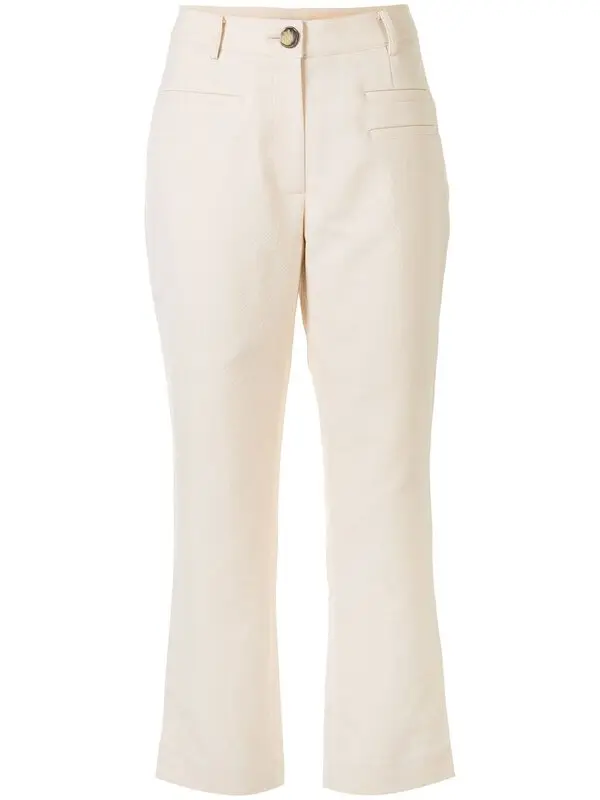 REJINA PYO Tailored Textured Trousers