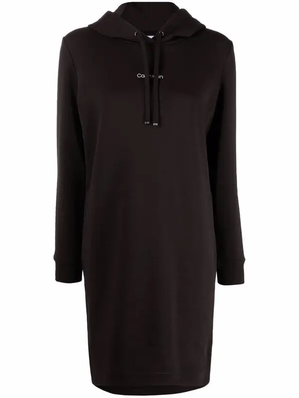 Calvin Klein Print Hoodie Dress