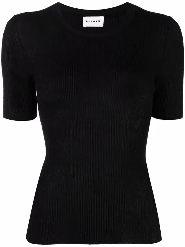 P.a.r.o.s.h Knitted Top - Black
