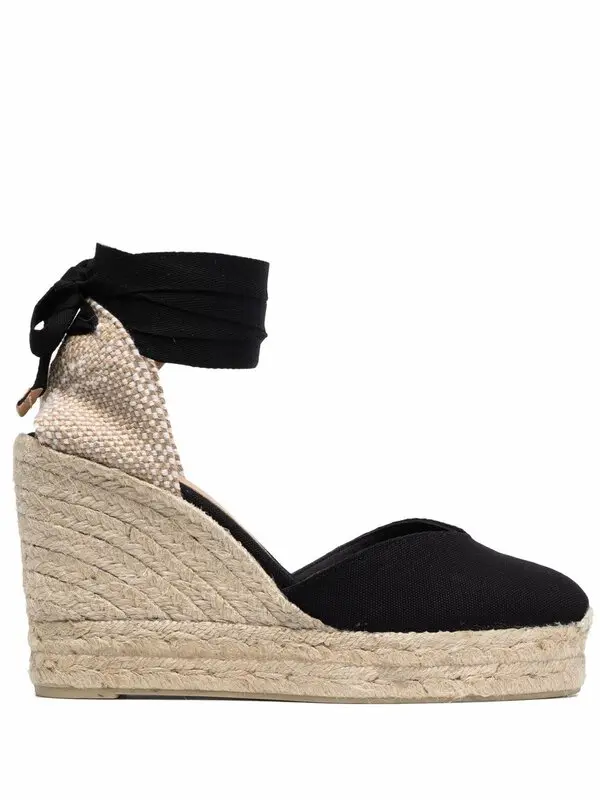 CastaÑer Chiara Wedged Espadrilles - Black