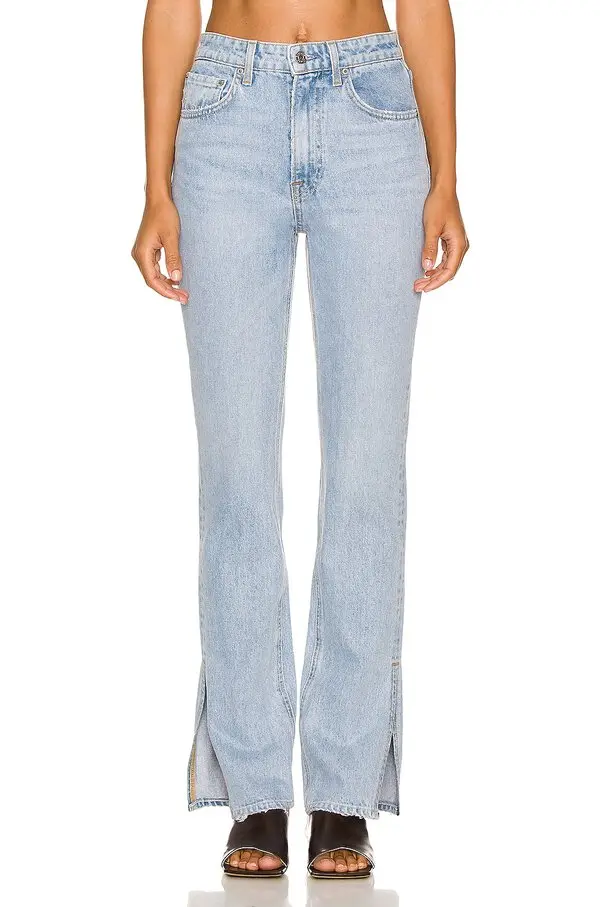 GRLFRND Harlow High-rise Boot Slit Jeans - Hudson Yards