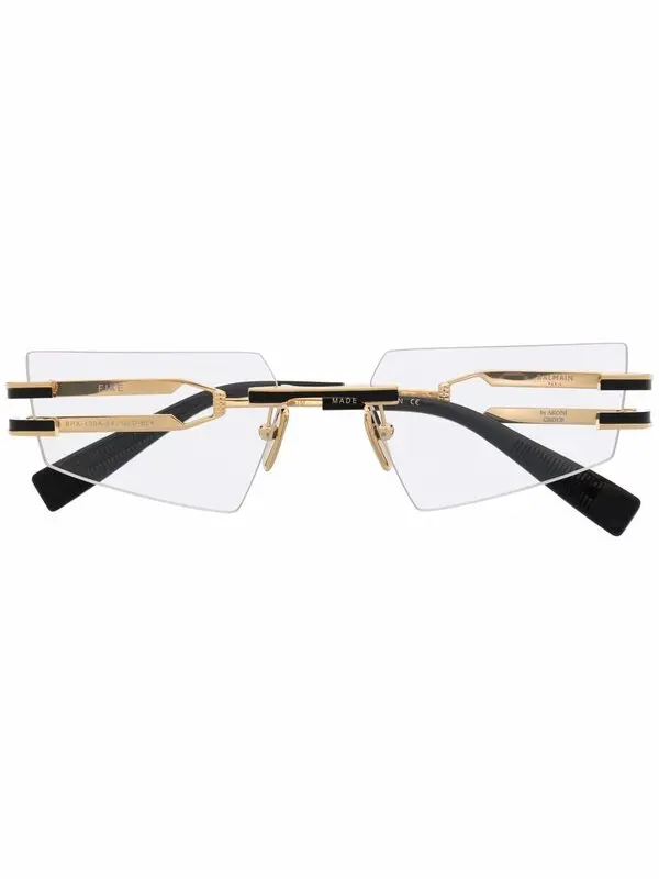 Balmain Rectangular Rimless Glasses