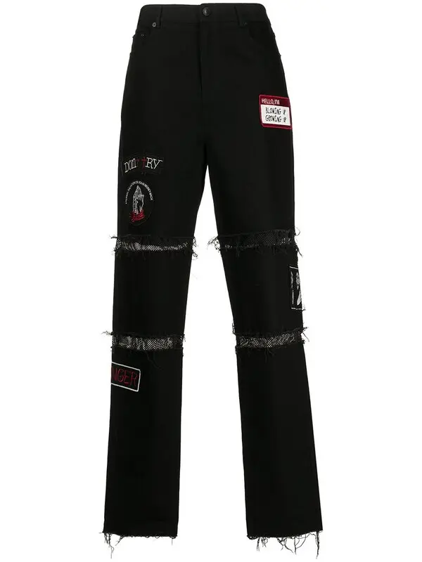 HACULLA. Eternal Salvation Straight Leg Jeans - Black