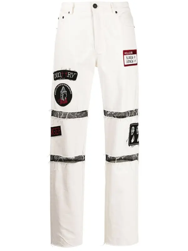HACULLA. Eternal Salvation Straight-leg Jeans - White