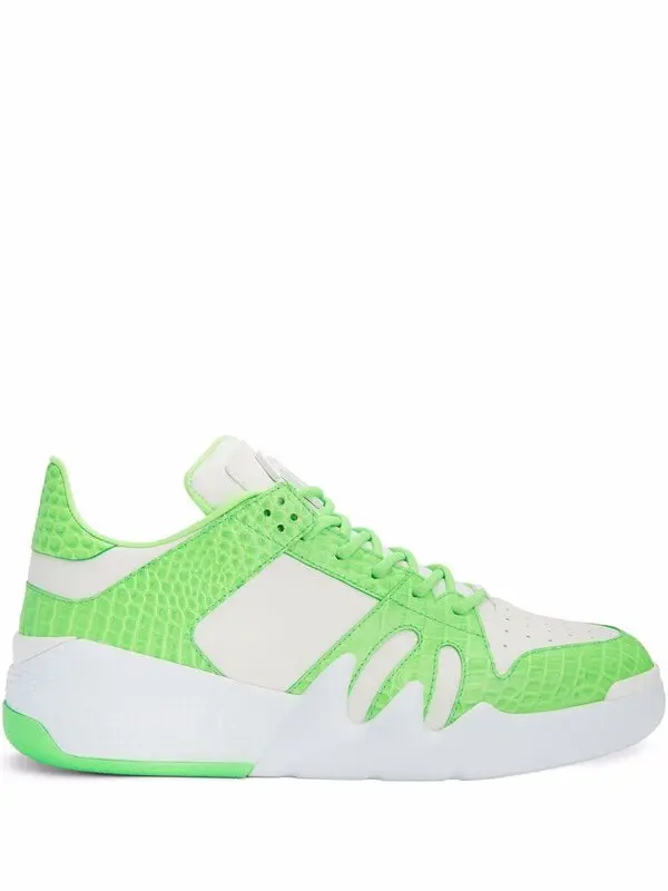 GIUSEPPE ZANOTTI Talon Crocodile-effect Sneakers
