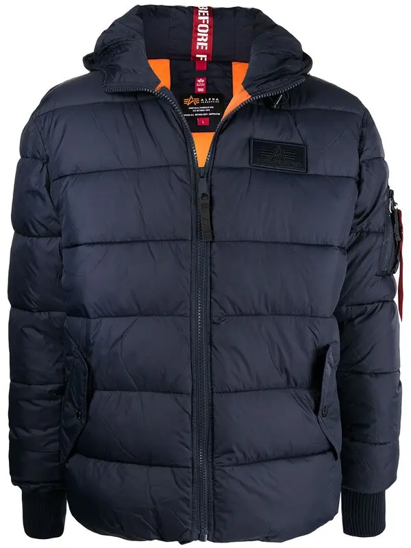Alpha Industries Padded Logo Jacket - Black