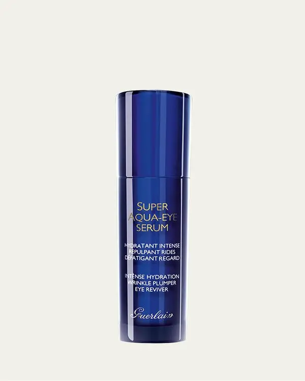 GUERLAIN Super Aqua Eye Serum Intensive Hydration Wrinkle Plumper Eye Reviver, 0.5 Oz